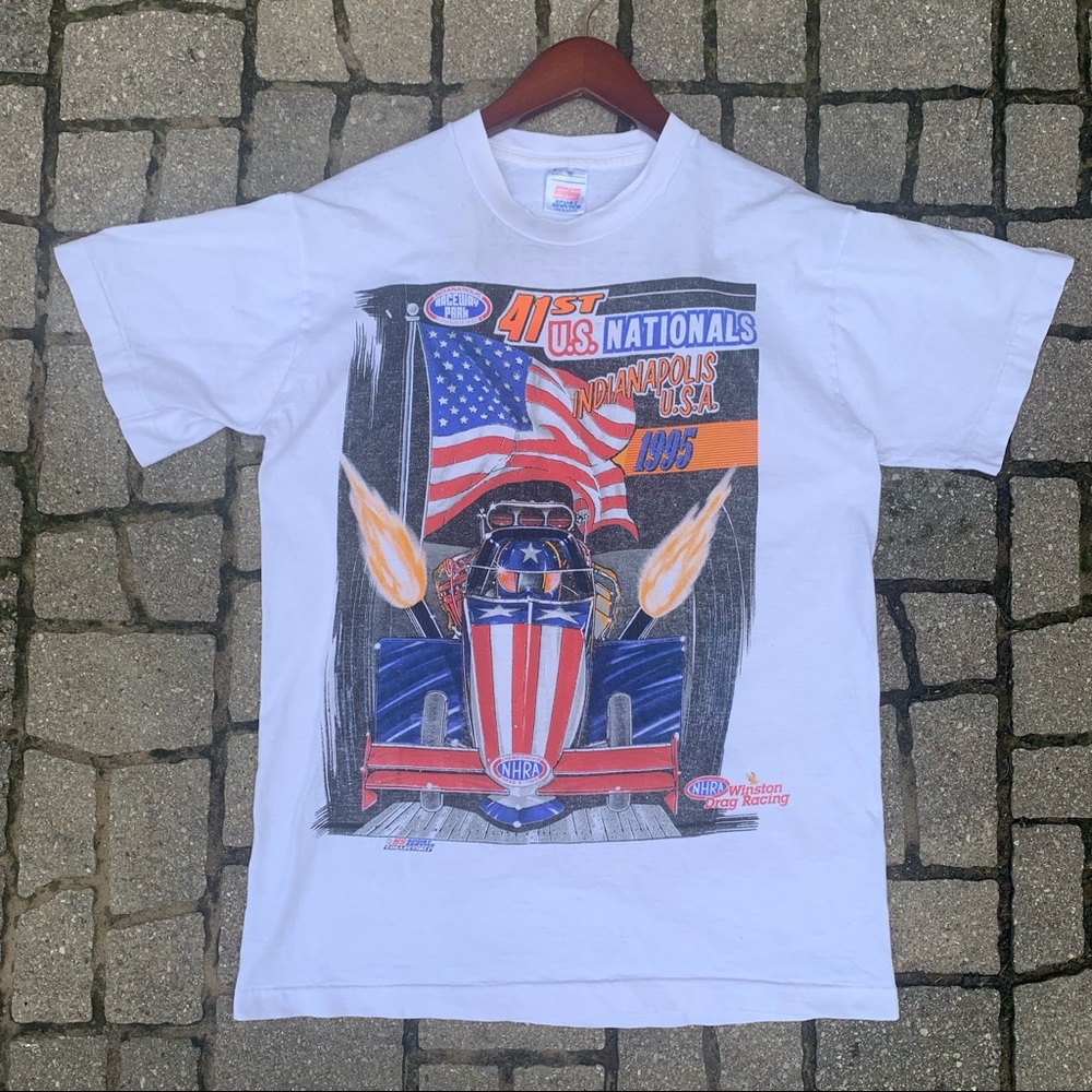 Vintage 1995 Nhra Drag Racing T-Shirt - Gem